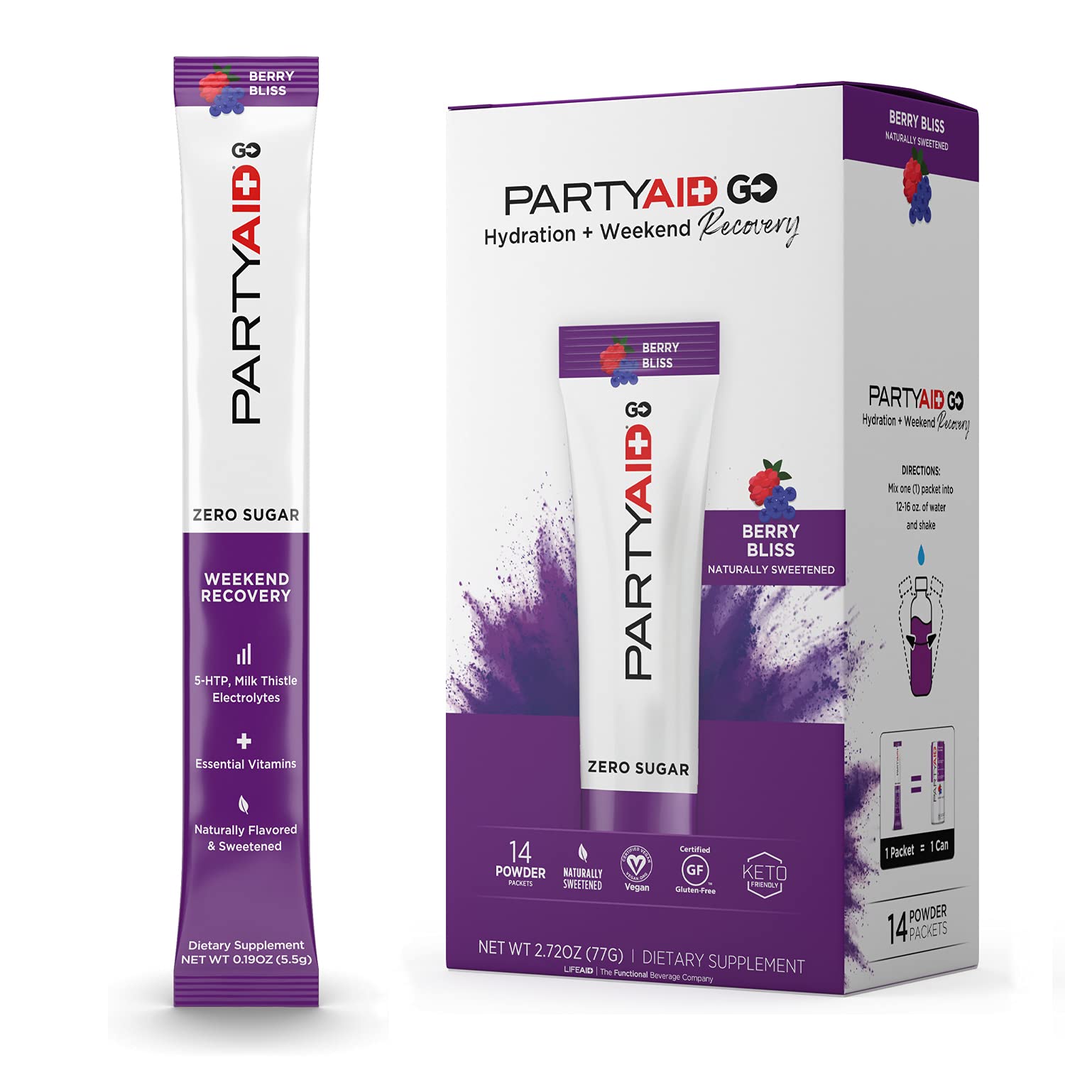 LIFEAID PARTYAID GO hydration packets
