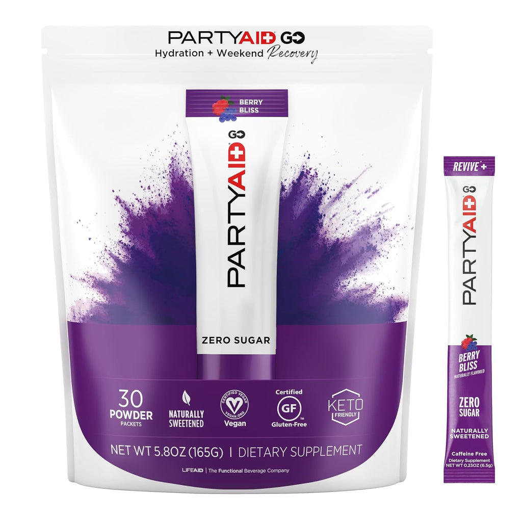 LIFEAID PARTYAID GO hydration packets