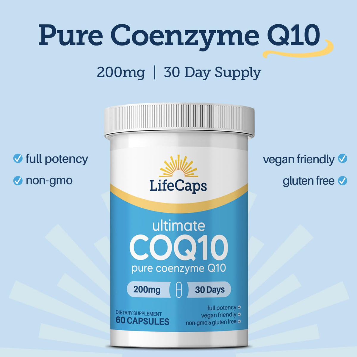 LifeCaps antioxidant CoQ10 benefits