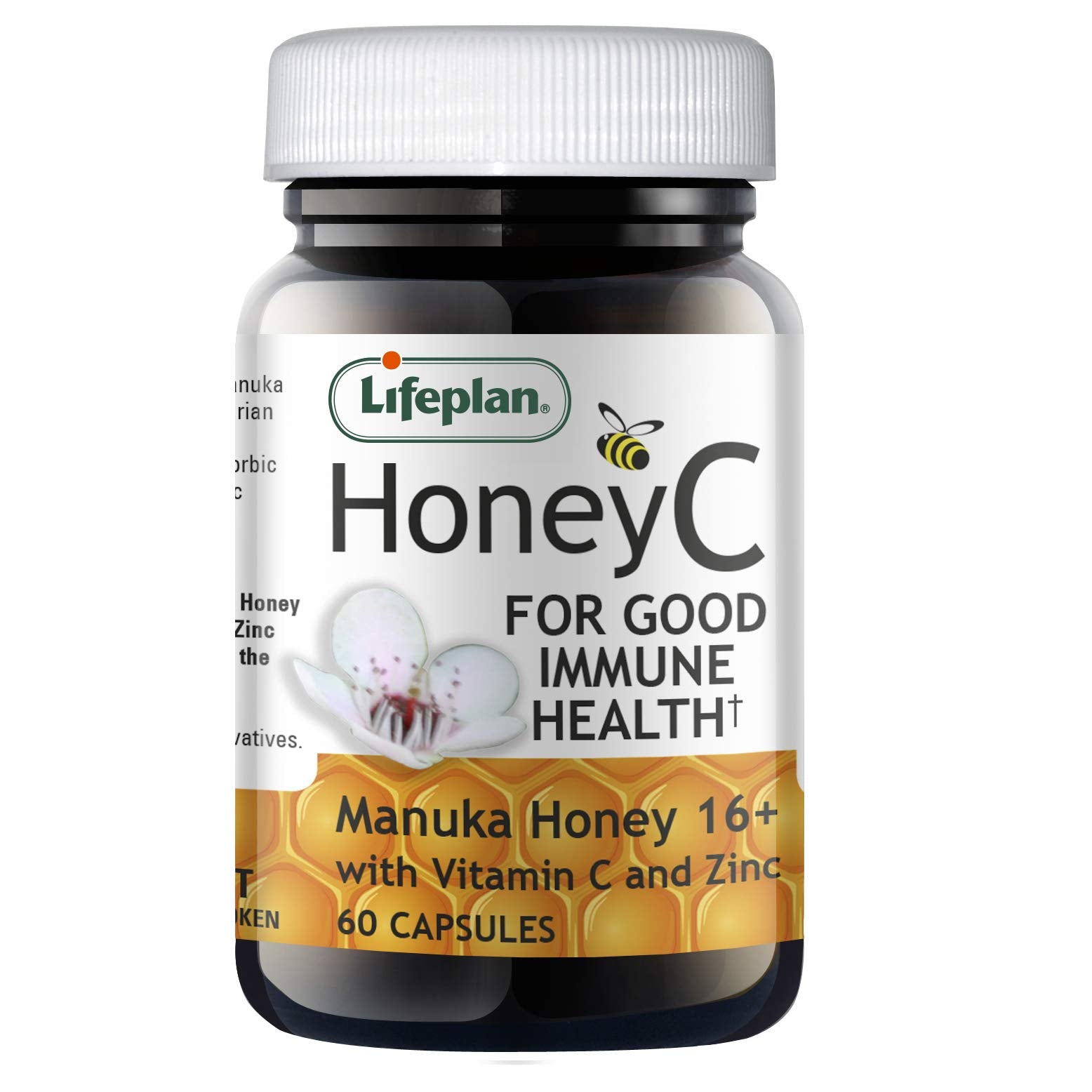 Lifeplan HoneyC zinc immunity capsules
