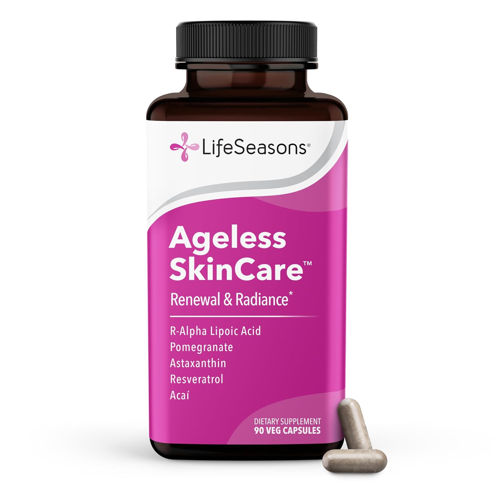 LifeSeasons Ageless Skincare capsules for youthful skin