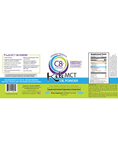 lifeSense mct oil powder for energy