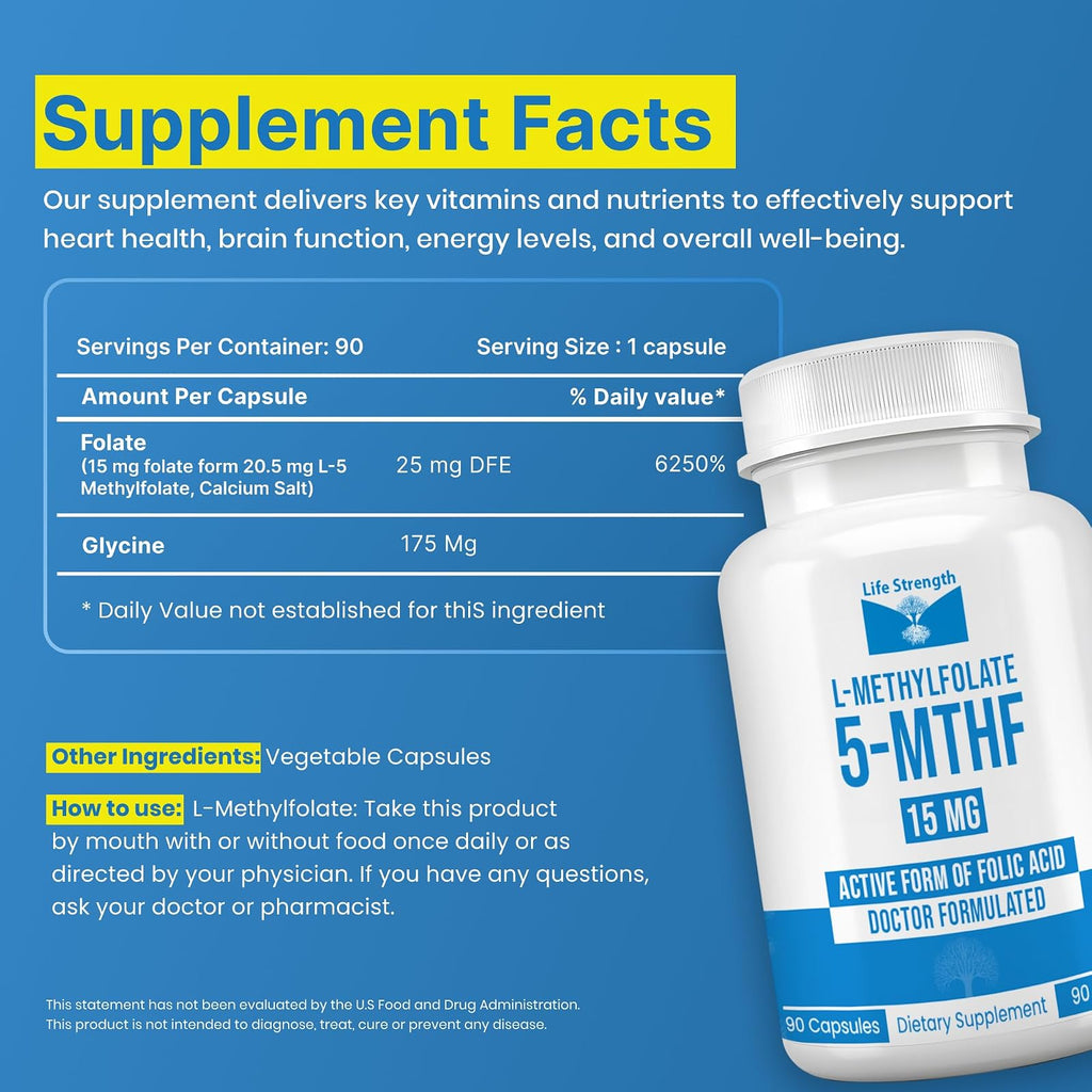 LifeStrength folate supplement for mood support