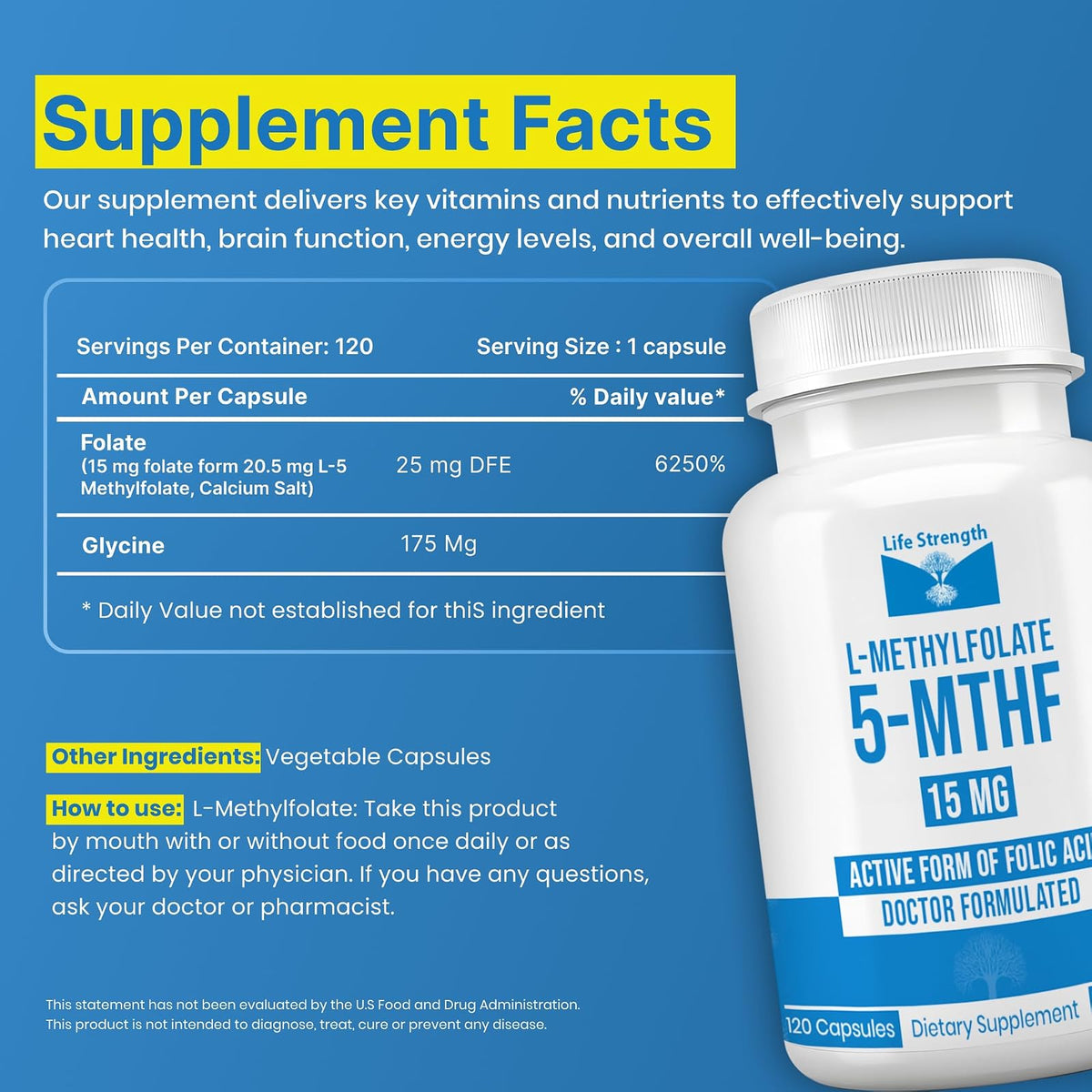 LifeStrength folate supplement for mood support