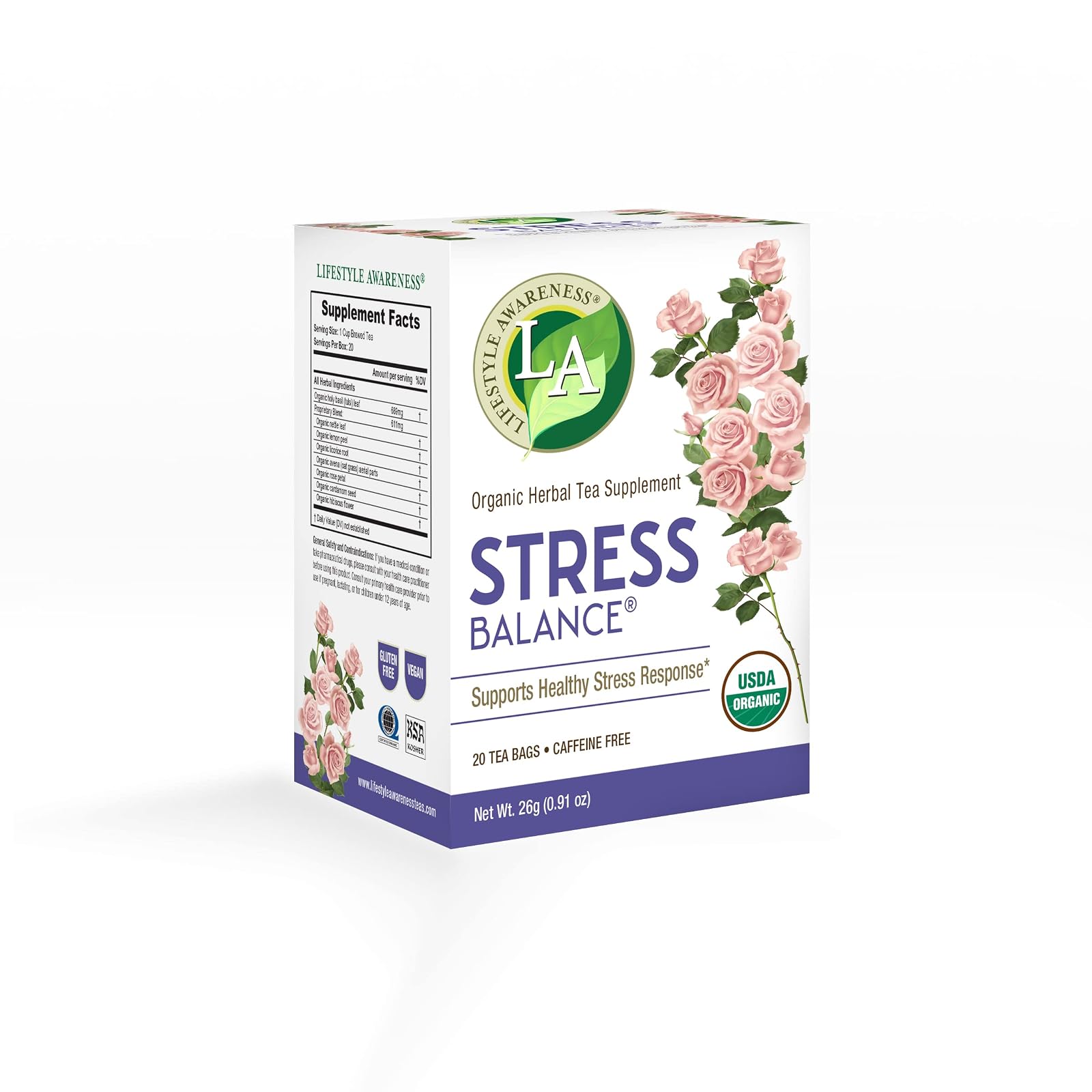 Lifestyle Awareness stress balance tea bags