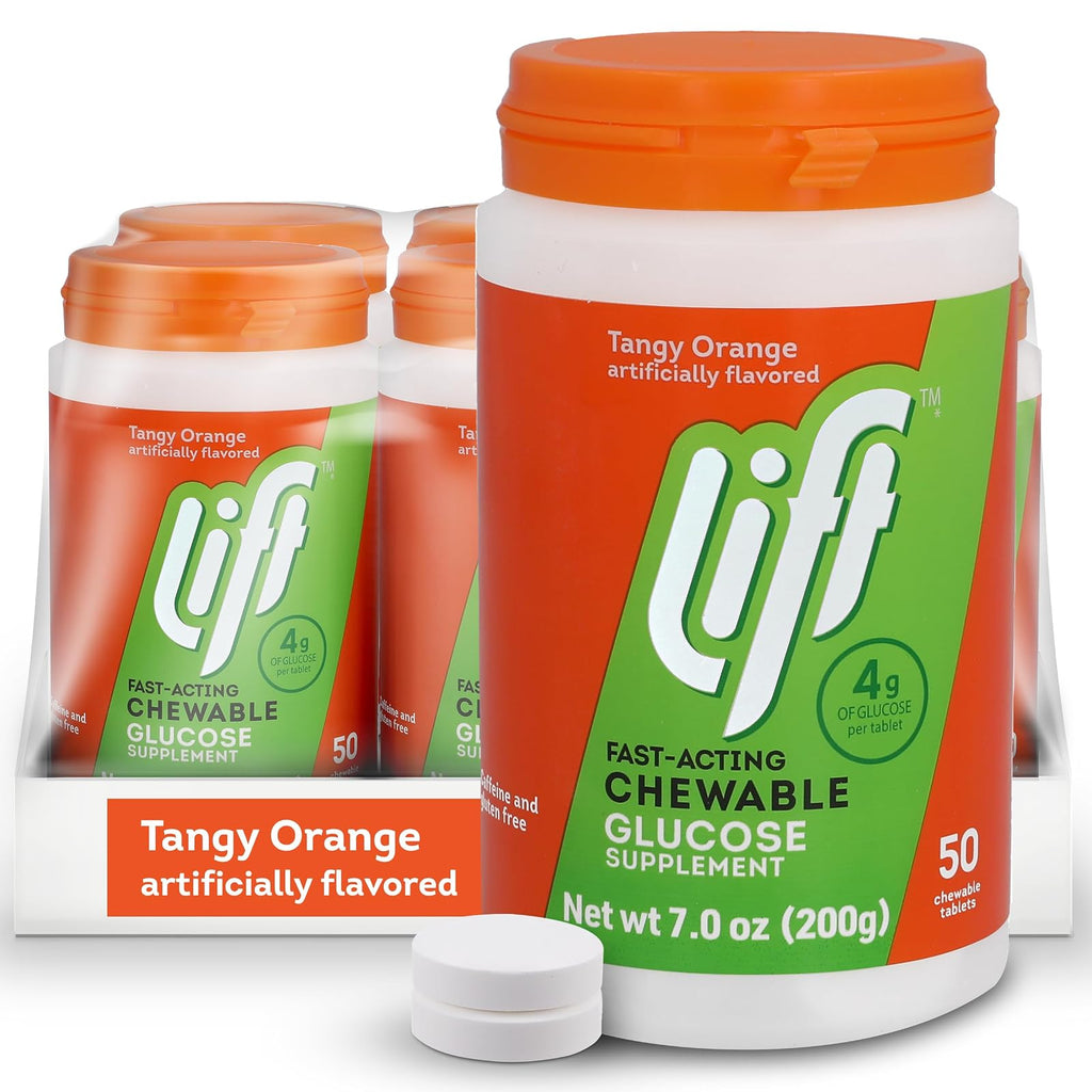 Lift glucose tablets for energy