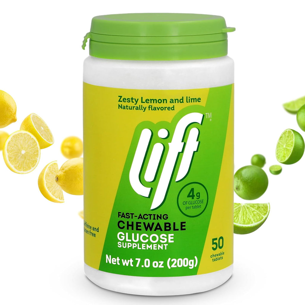 Lift glucose tablets lemon lime flavor