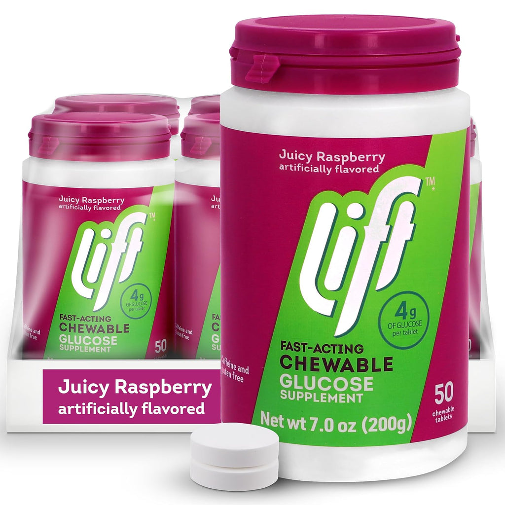 Lift glucose tablets raspberry flavour