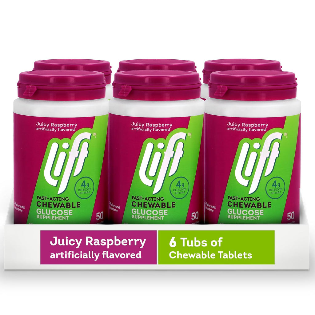 Lift raspberry flavour energy supplements