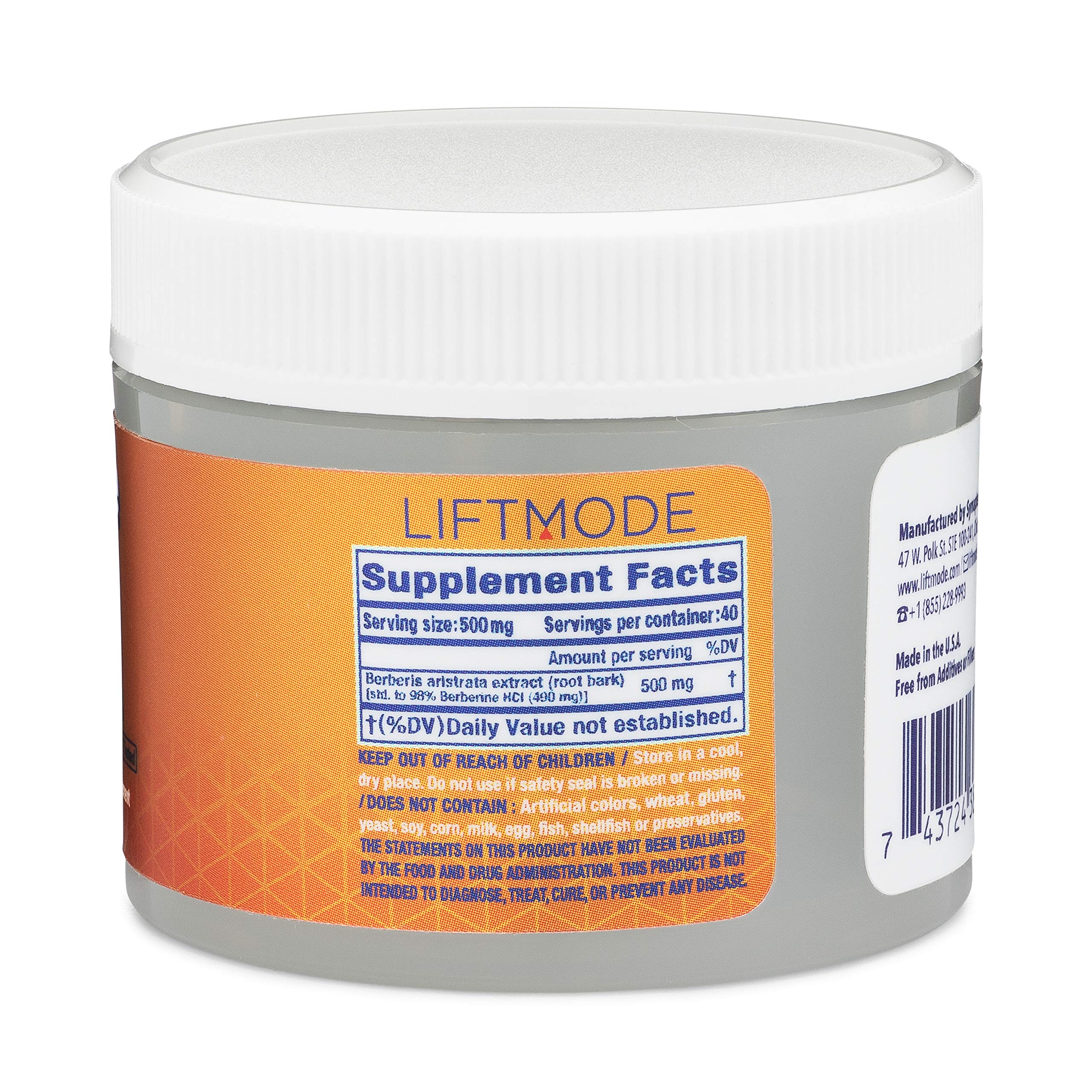 LiftMode Berberine for metabolism support