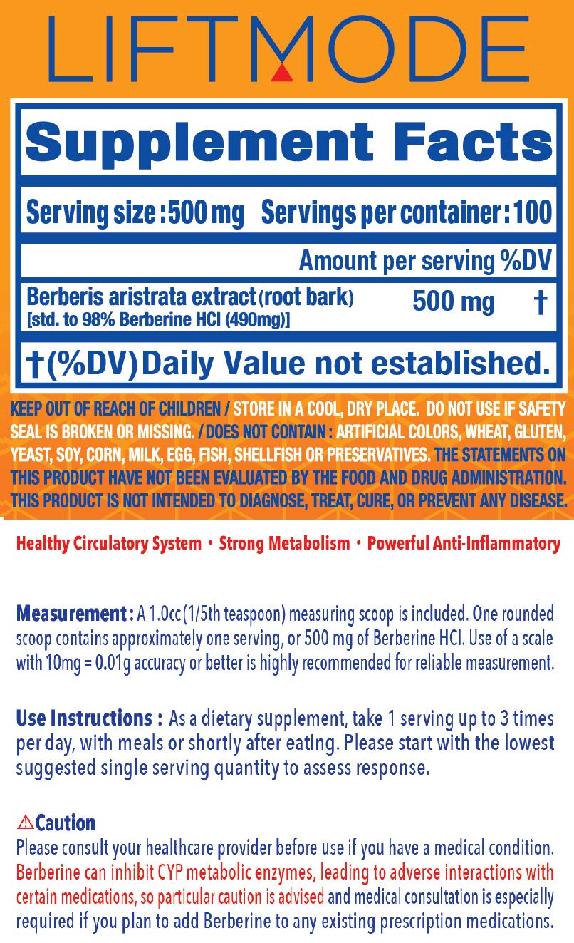 LiftMode Berberine for overall wellness