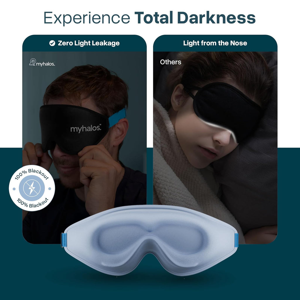 light-blocking eye mask for better sleep