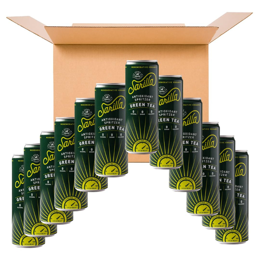lightly sparkling green tea refreshment