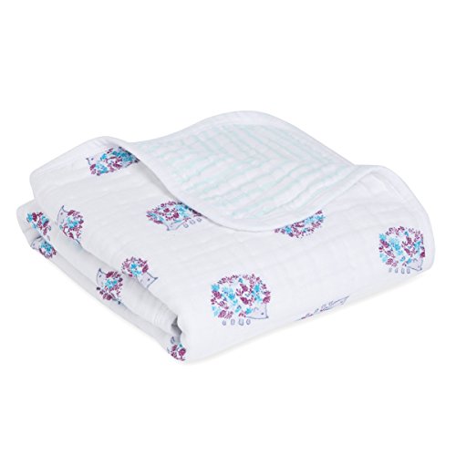 lightweight breathable cotton stroller blanket