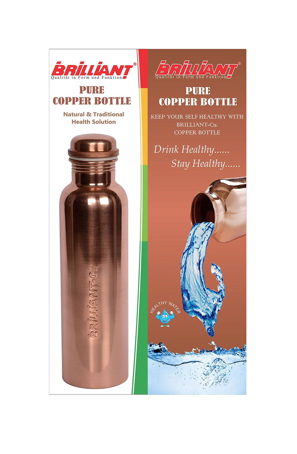 Lightweight copper bottle for daily use