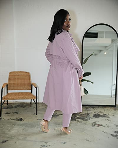 lightweight elderberry coat for spring