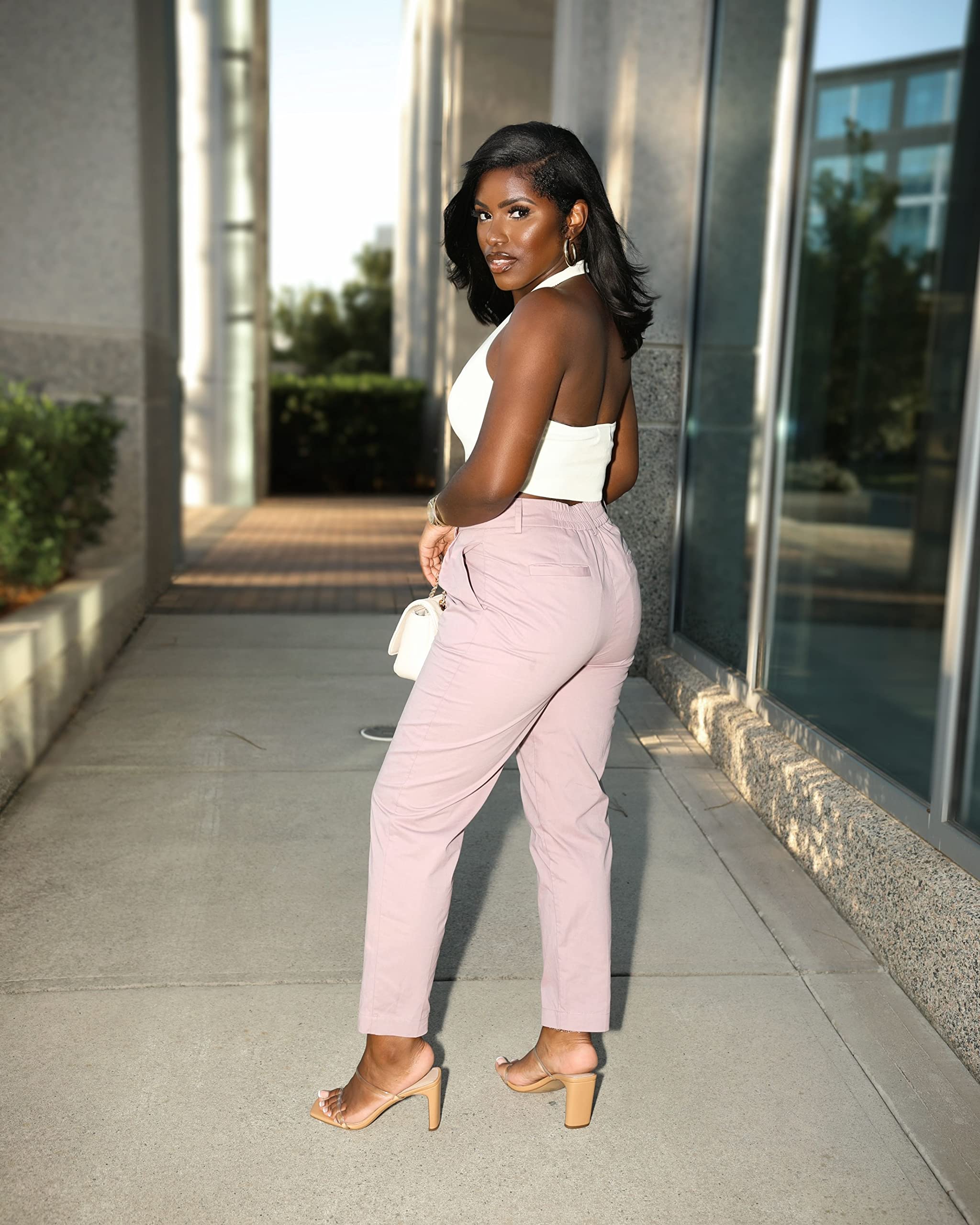 Lightweight elderberry pants for summer