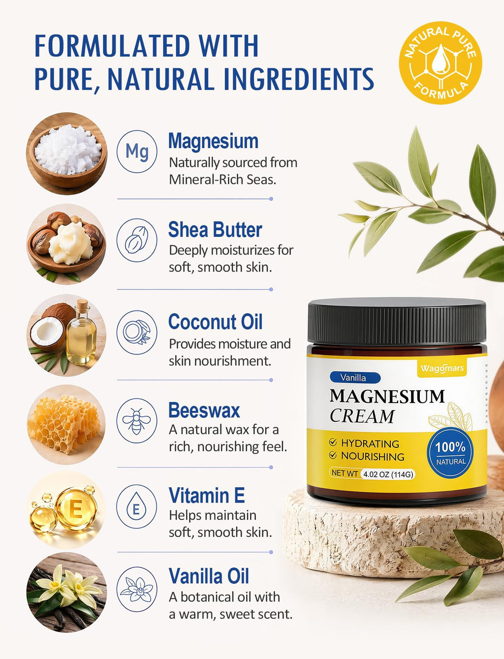 lightweight magnesium cream for everyday use