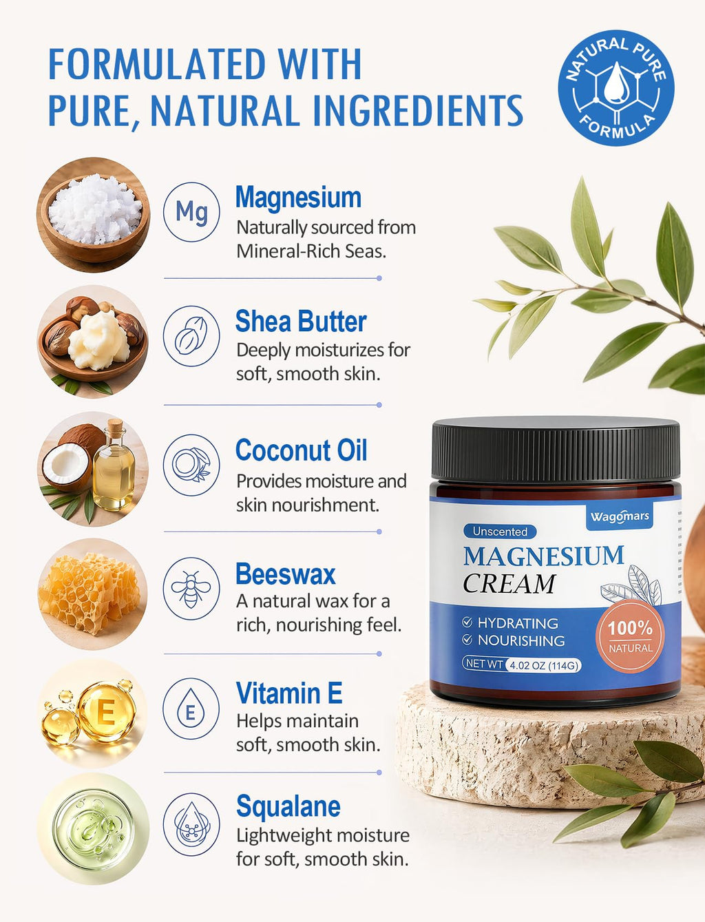 lightweight magnesium lotion for comfort