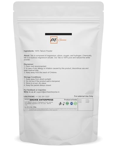 lightweight talc for flawless finish