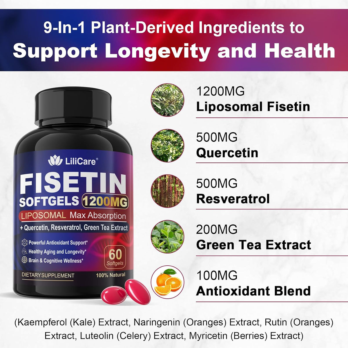 LILICARE Fisetin for daily wellness