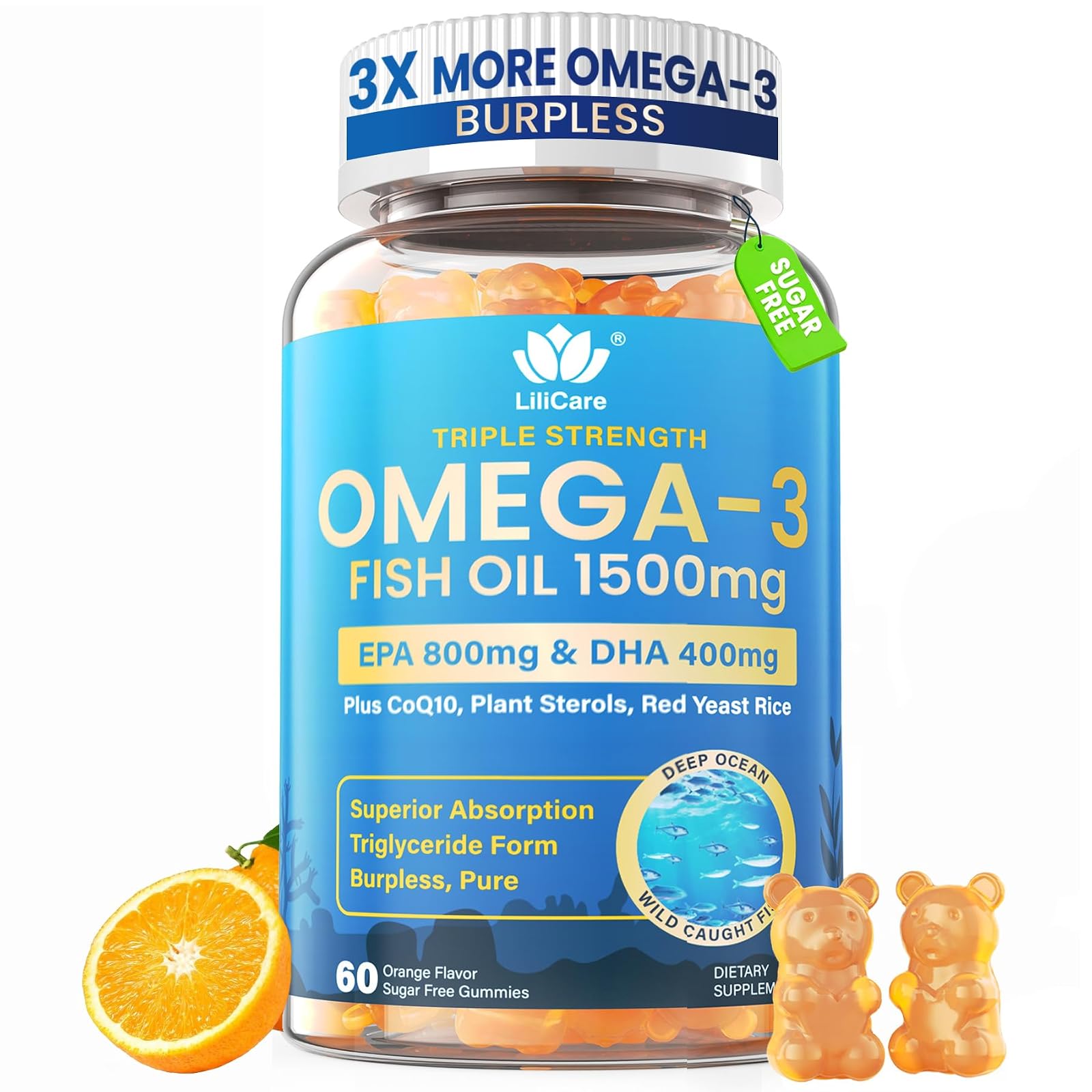 LILICARE fish oil gummies for health