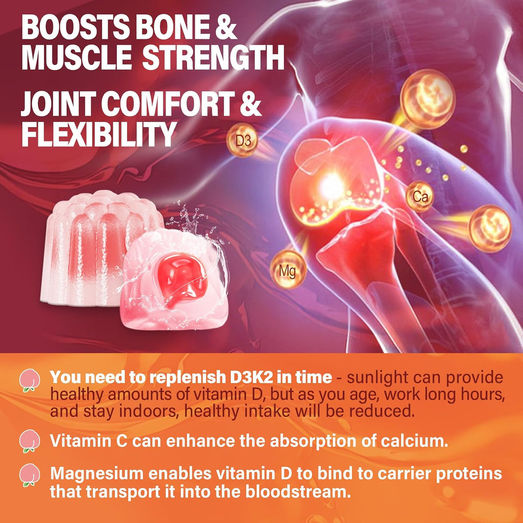 LILICARE Vitamin D3 K2 gummies easy to chew