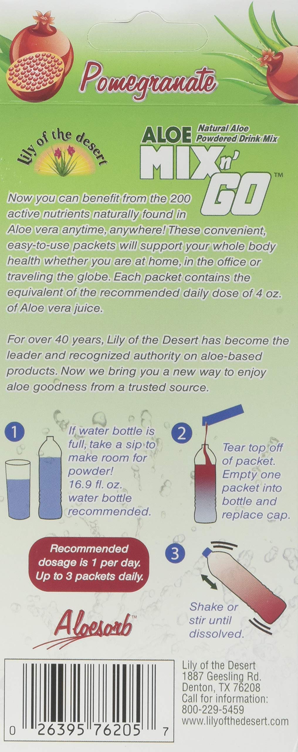 Lily aloe vera drink benefits