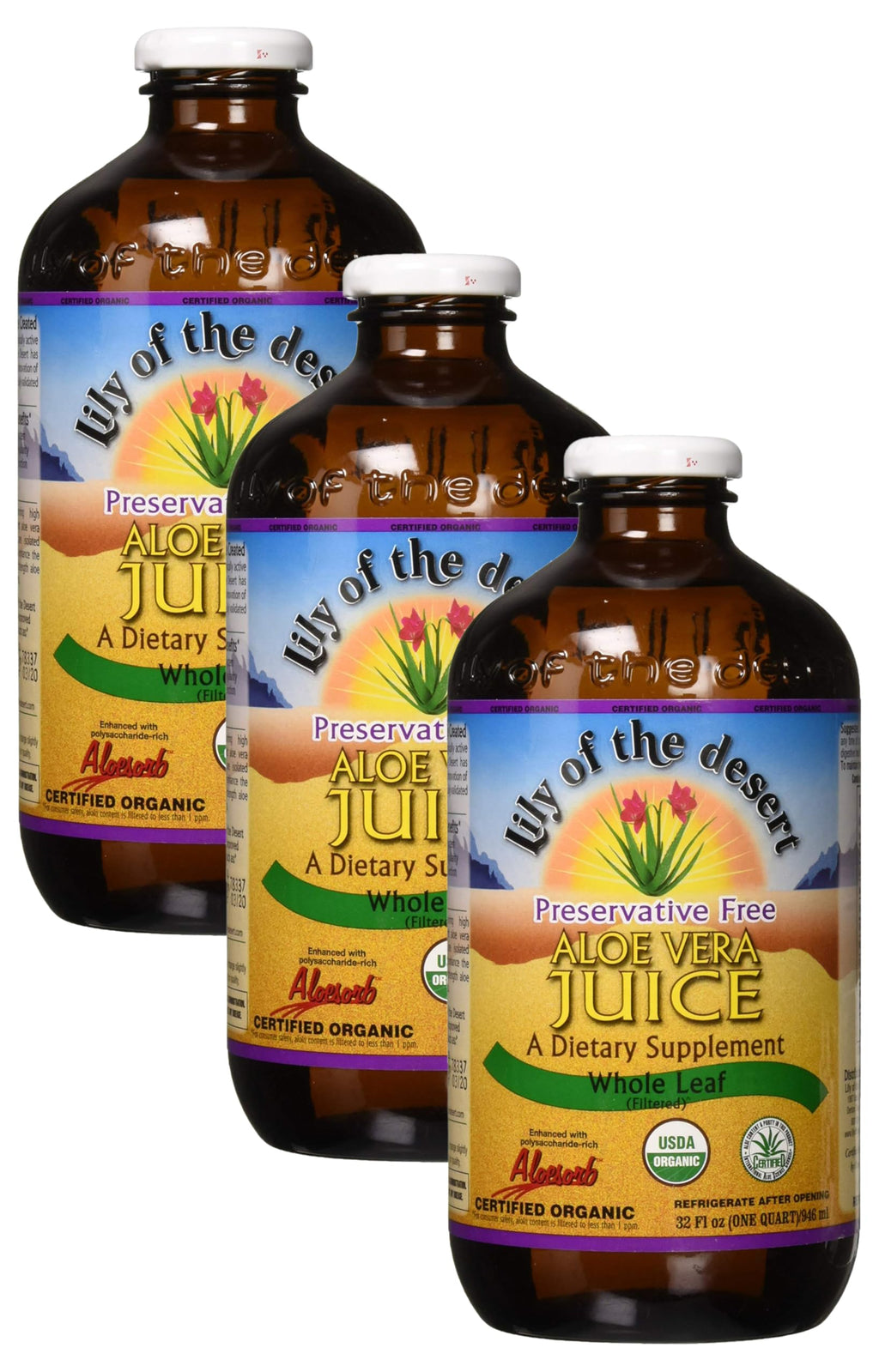 Lily aloe vera juice for wellness