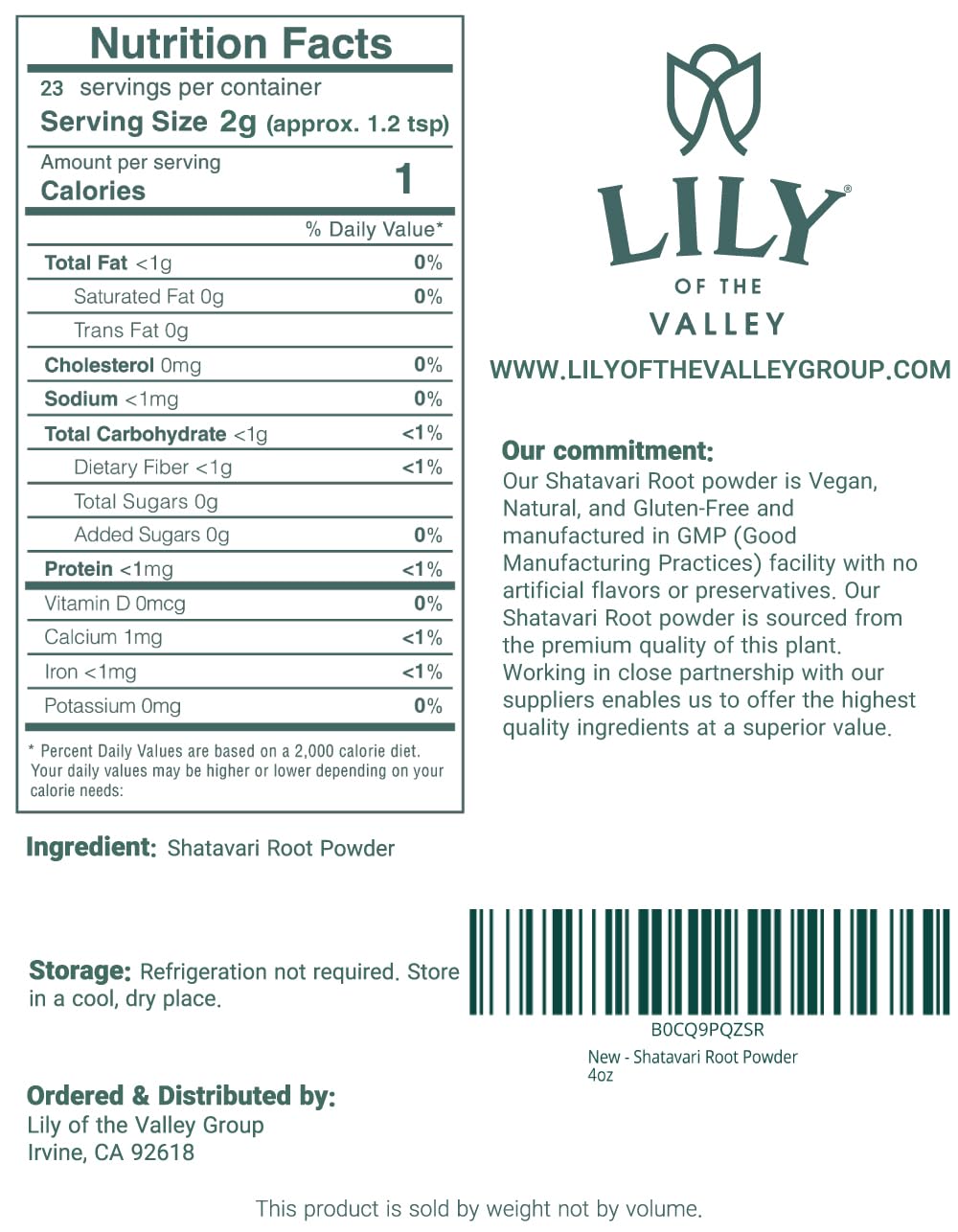Lily herbal powder for overall wellness