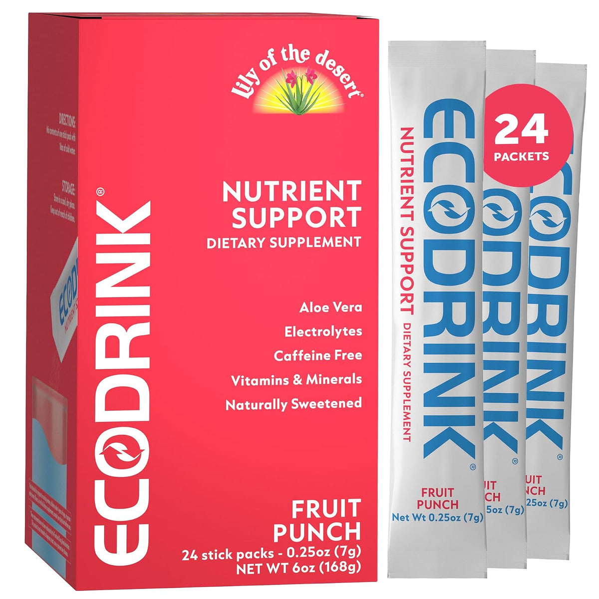 Lily of the Desert multivitamins hydration packets