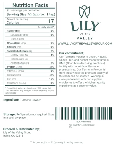 Lily turmeric for culinary adventures