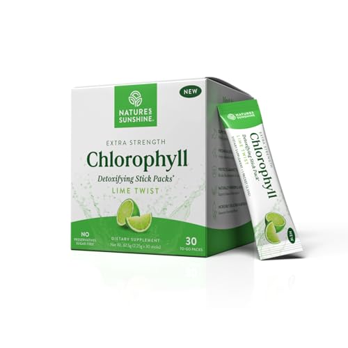 Lime twist chlorophyll supplement for detox