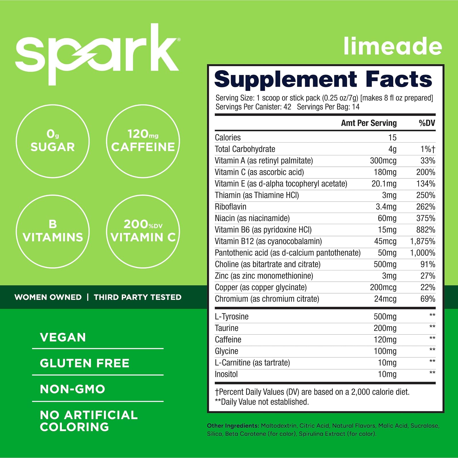 Limeade flavour energy boost