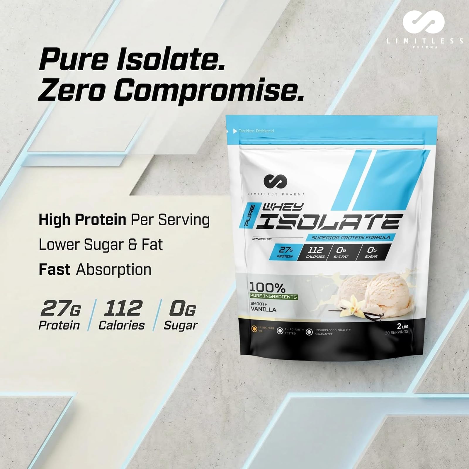 Limitless Pharma whey protein for athletes