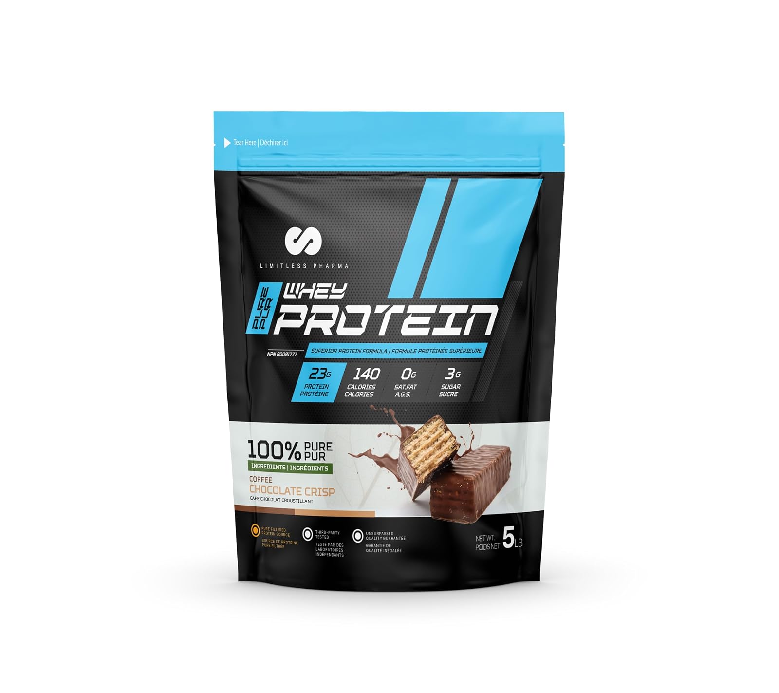 Limitless Pharma whey protein powder