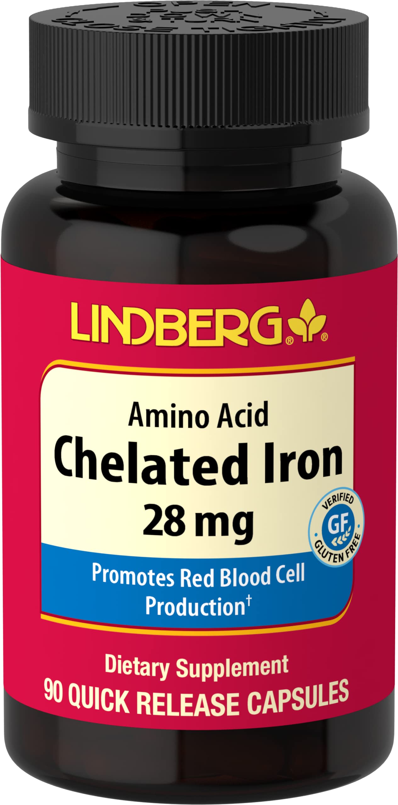 Lindberg chelated iron supplement capsules