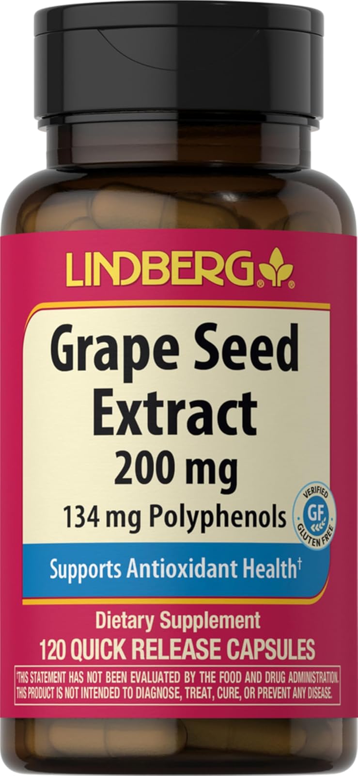 Lindberg grape seed extract capsules
