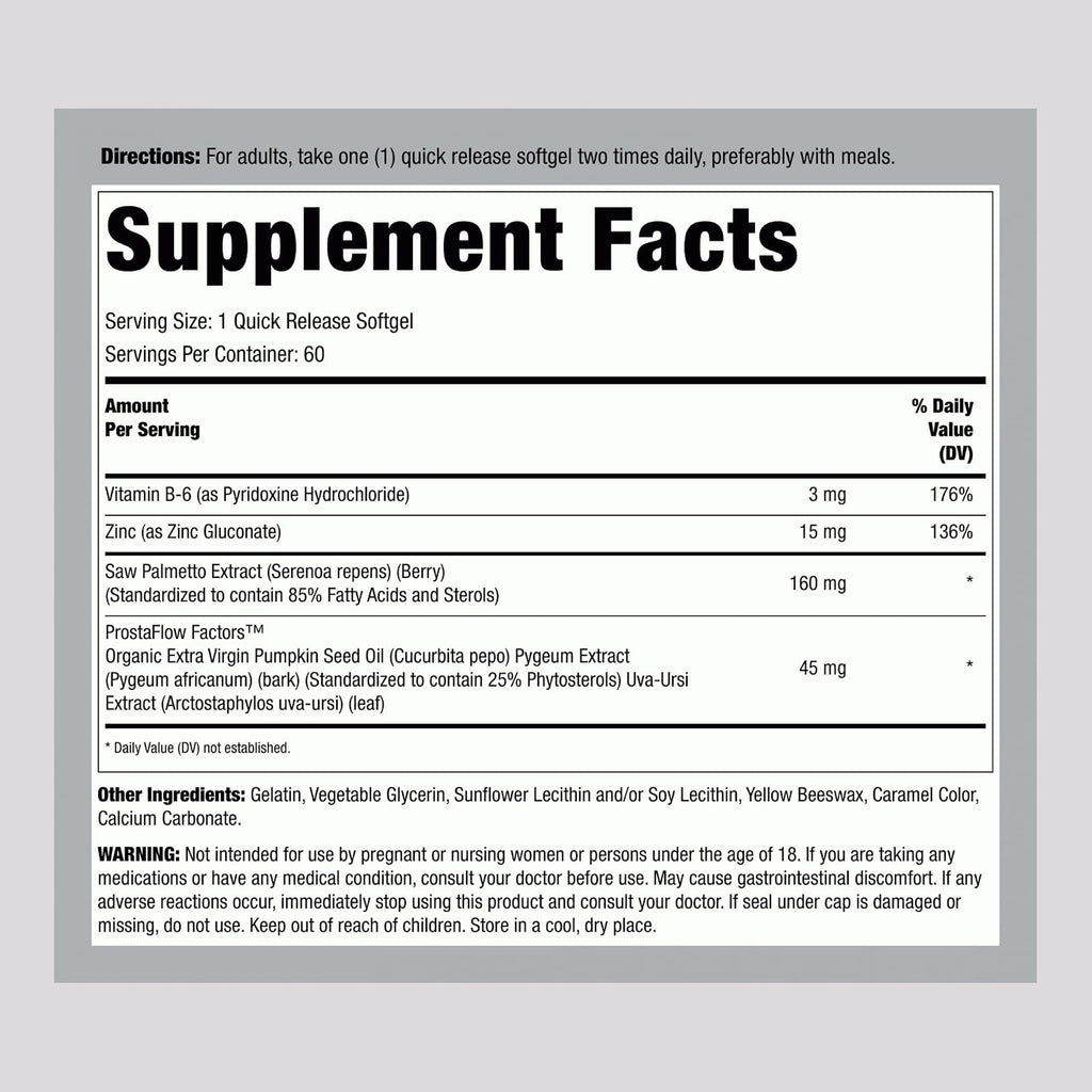 Lindberg saw palmetto softgels for men