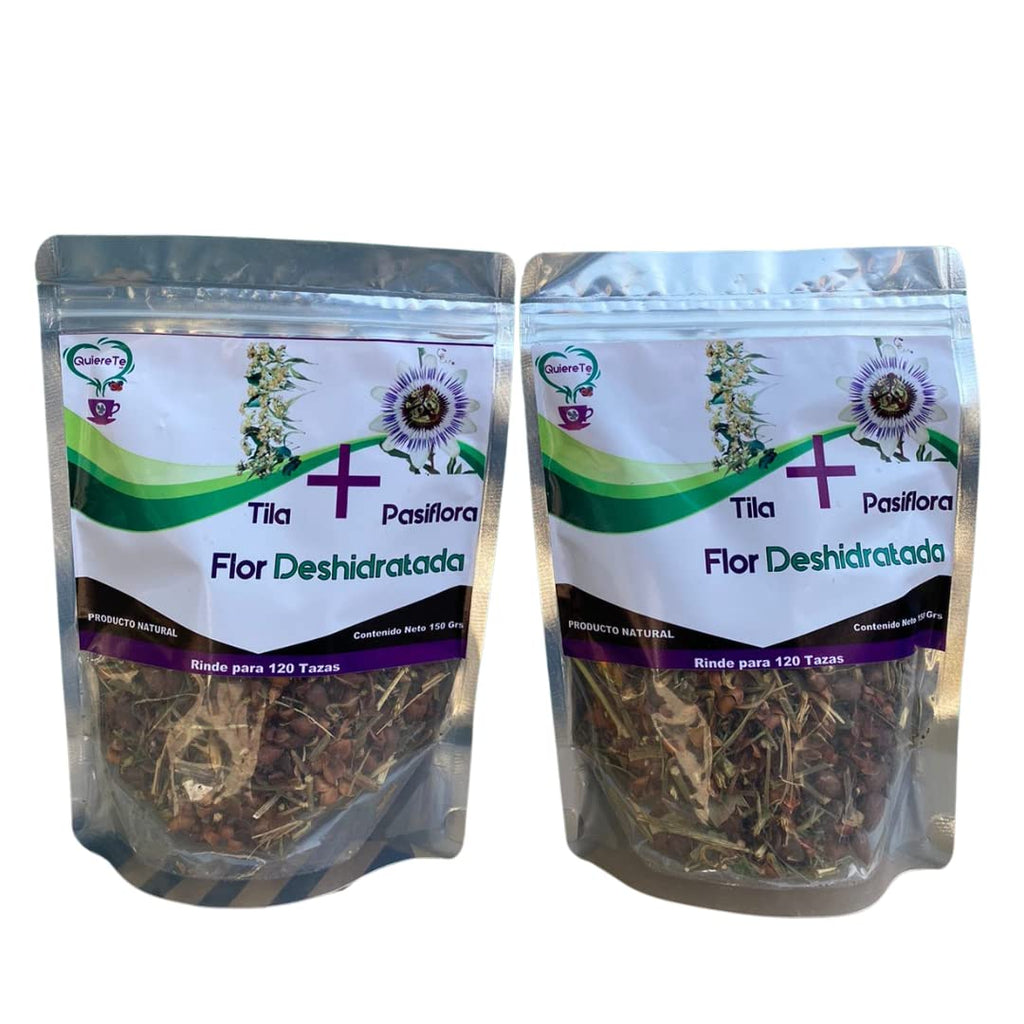 Linden and passionflower herbal infusion