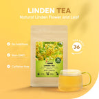 Linden tea with calming properties