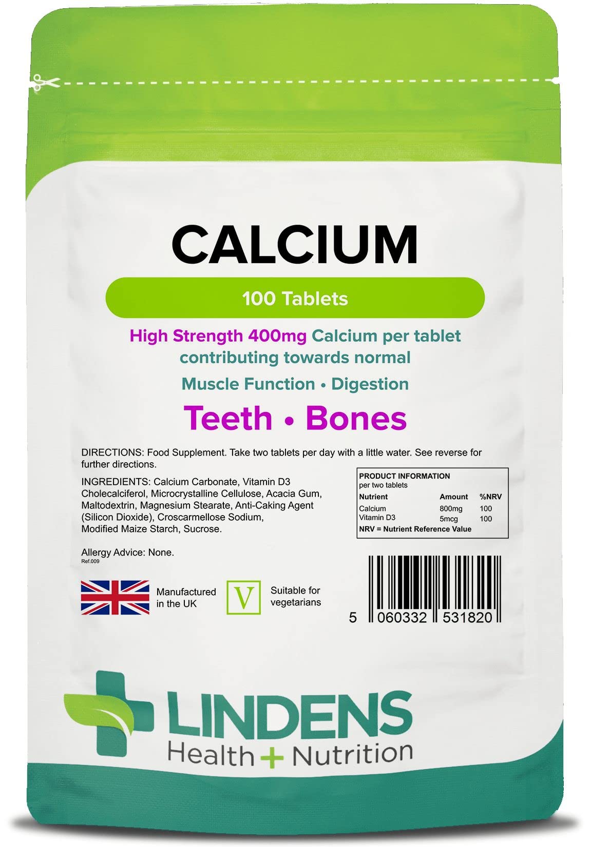 Lindens calcium carbonate triple pack