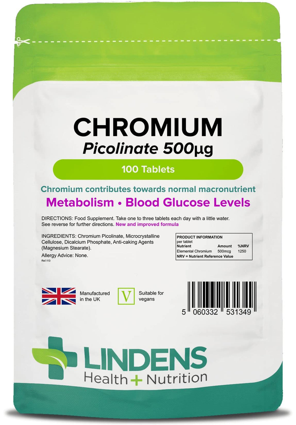 Lindens chromium picolinate double pack