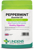 Lindens peppermint oil capsules for digestion