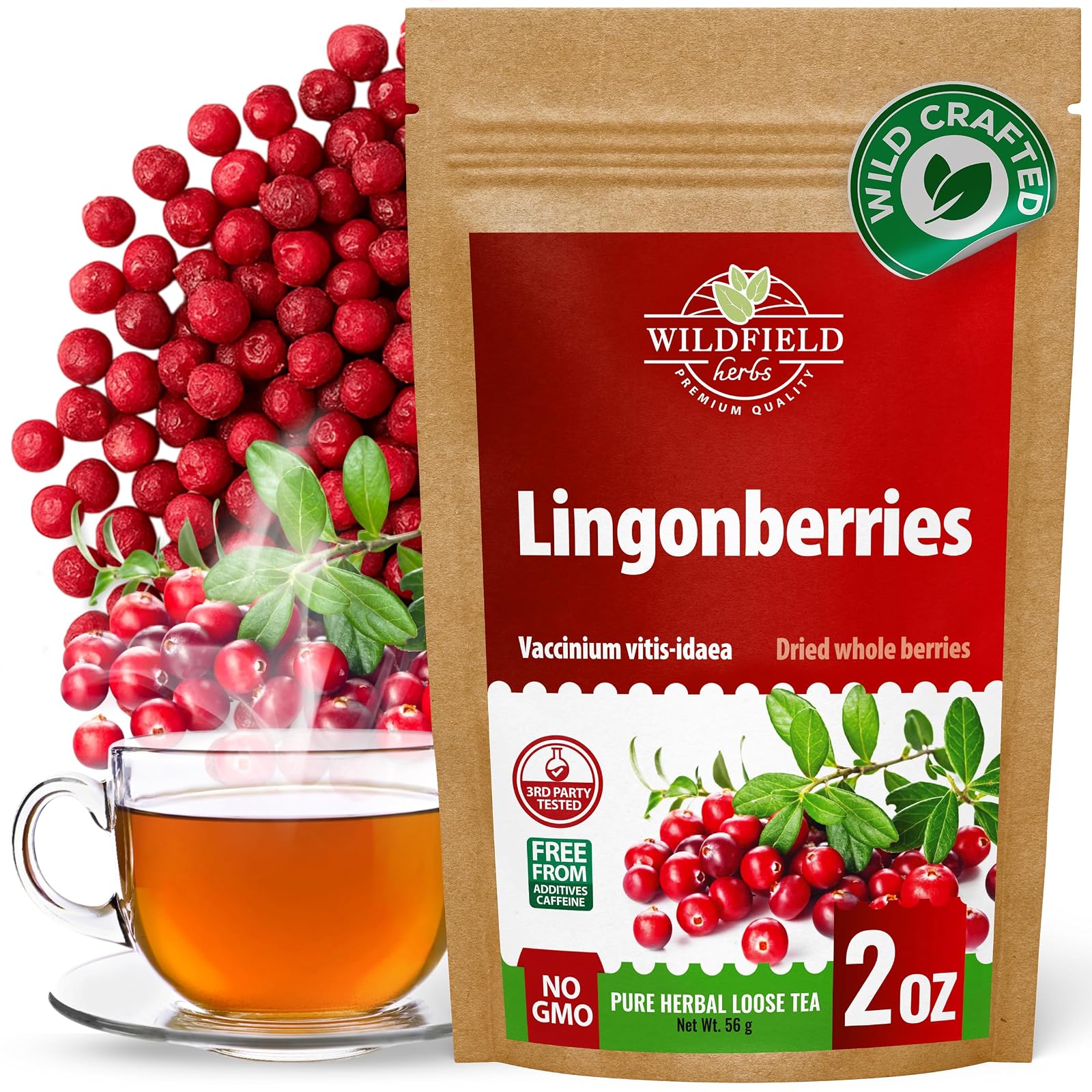 lingonberries herbal tea for relaxation