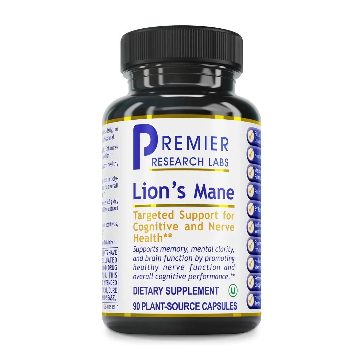 Lion's Mane 1000 mg capsules for brain health