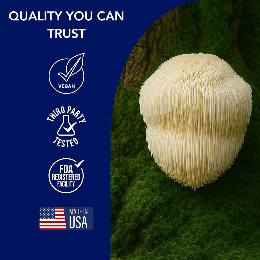 lion's mane 30-day supply bottle