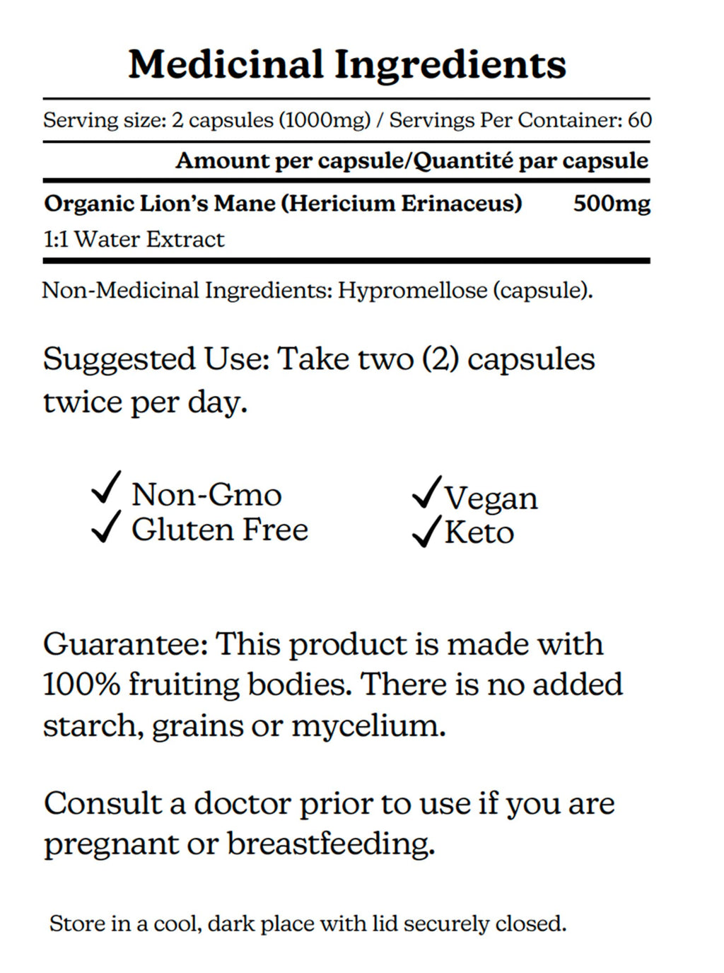 Lion's Mane capsules for cognitive health