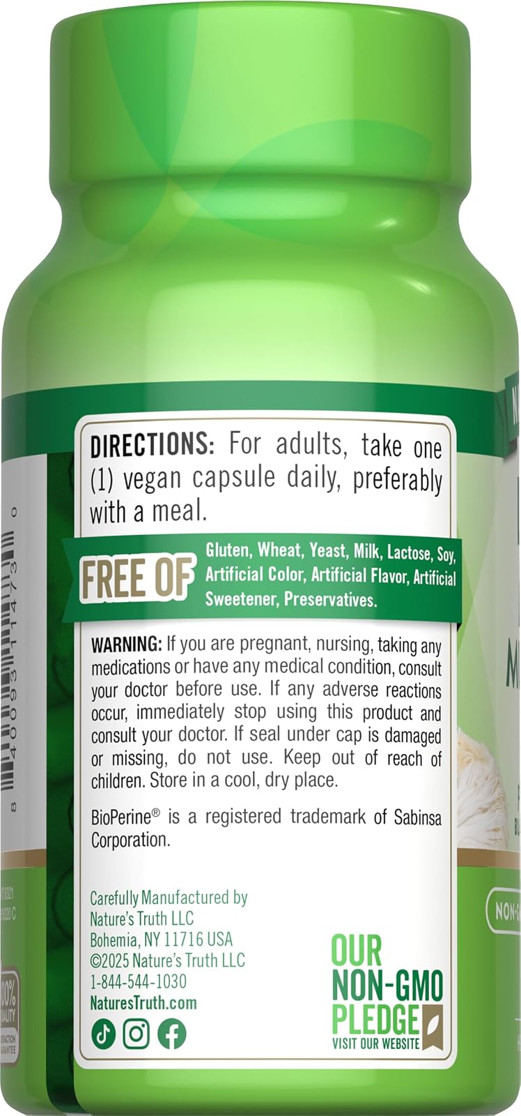 lion's mane capsules for daily vitality