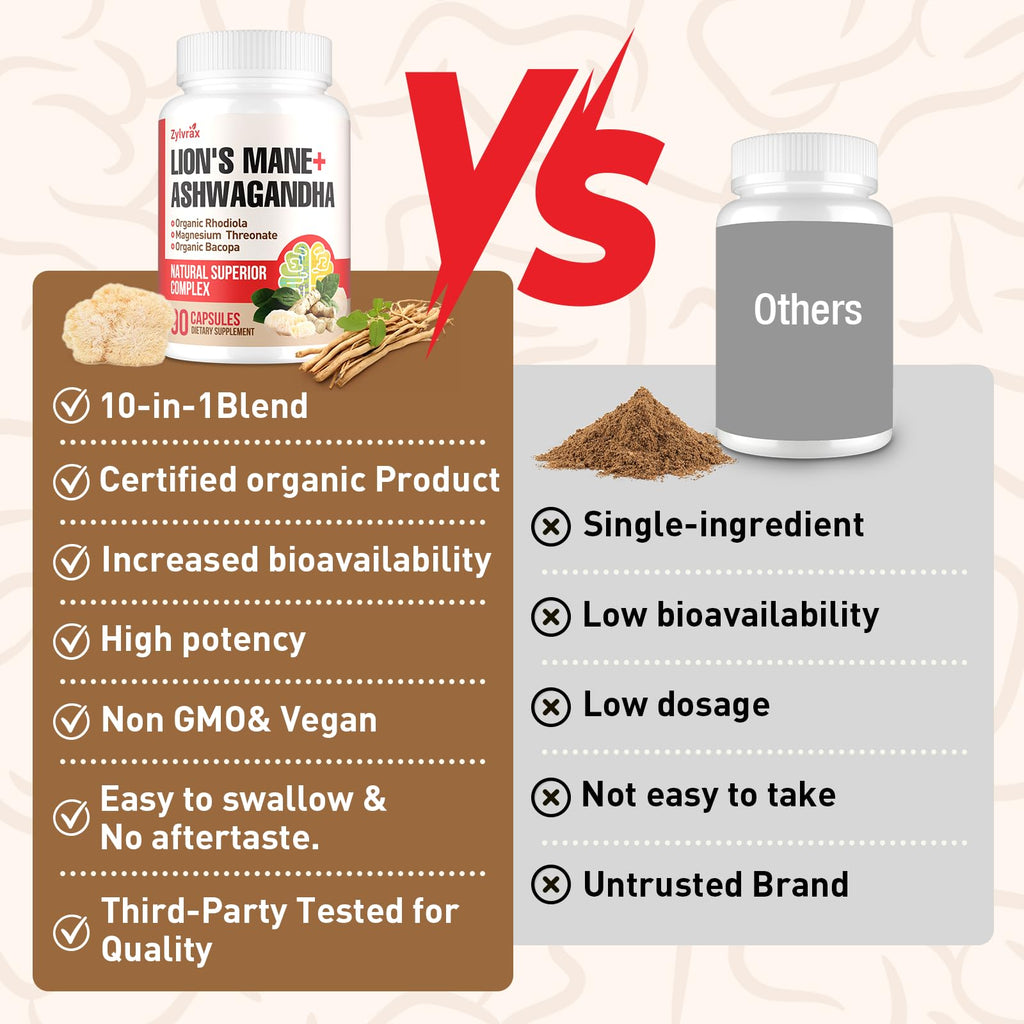 lion's mane capsules for daily vitality